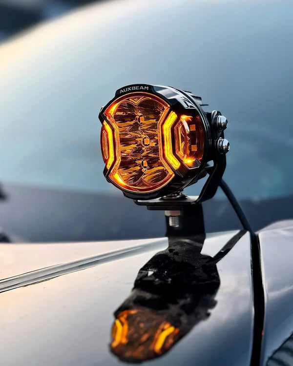 V-ULTRA Series | 3 Inch 108W LED Side Shooter Amber Pod Lights with Am