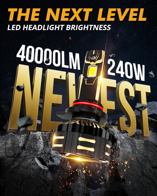 40000LM 9012 LED headlight bulb,Auxbeam® Brightest LED headlight bulb