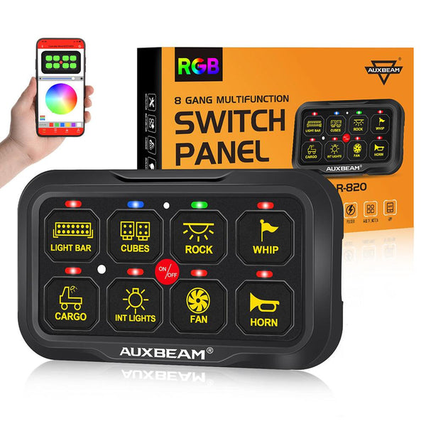 Auxbeam® Off Road Light Switch Panel, Off Road Light Bar Controller