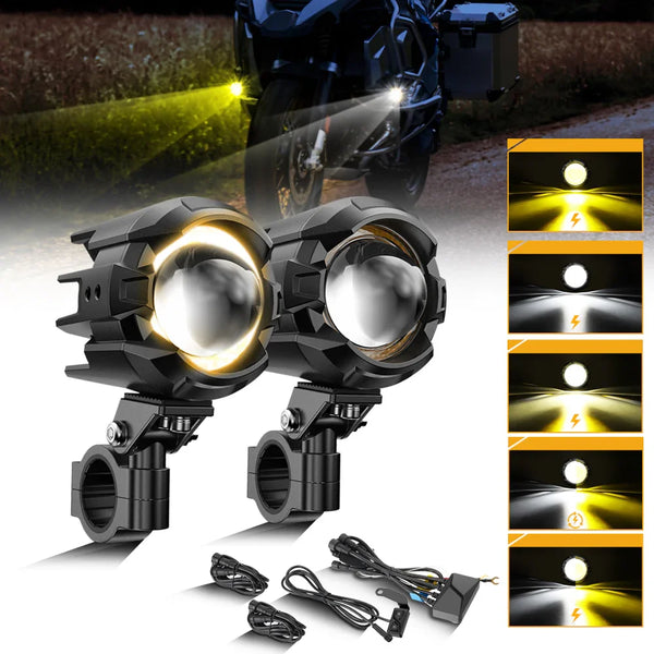 15% OFF LED Motorcycle Spotlights | Use Code MT15 | AUXBEAM
