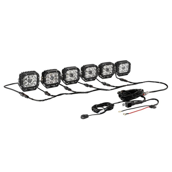 6-LED Pod Light Power Wiring Harness Kit with 2 PIN DT Plug