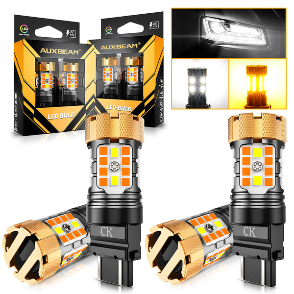 3157 US-CK LED Front Turn Signal & DRL Light Bulbs 500% High Brightness ...