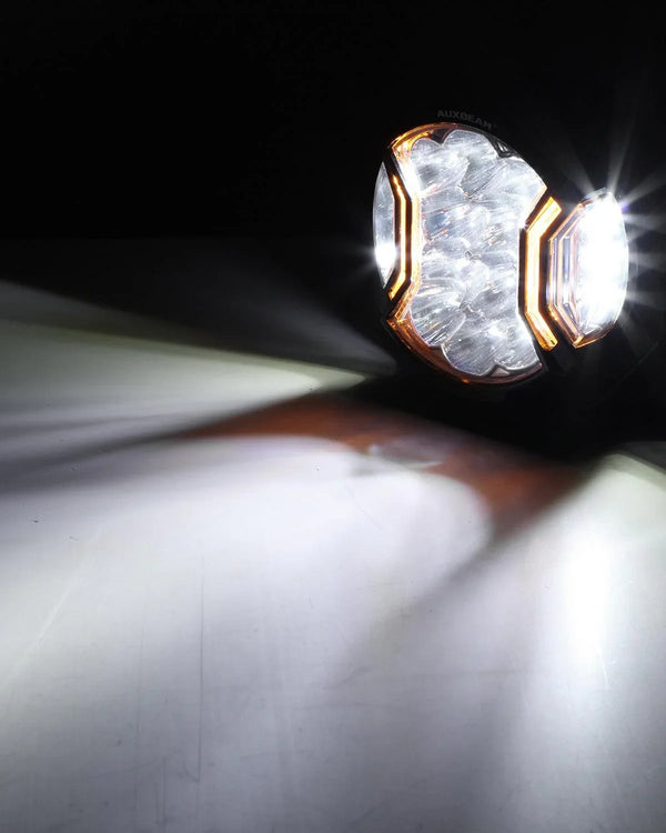 V-ULTRA Series 6/8 Pcs 5 Inch 172W LED Side Shooter Amber DRL with Pow