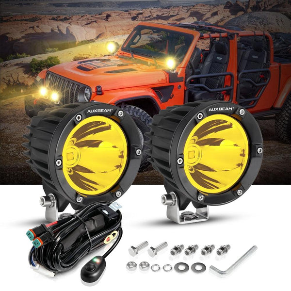 Auxbeam® 4 inch 72W round led pods | off road pod lights for trucks