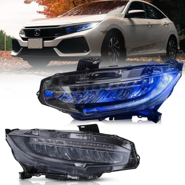 2016 2017 2018 2019 2020 2021 Honda Civic 10th Gen (FC/FK) LED ...