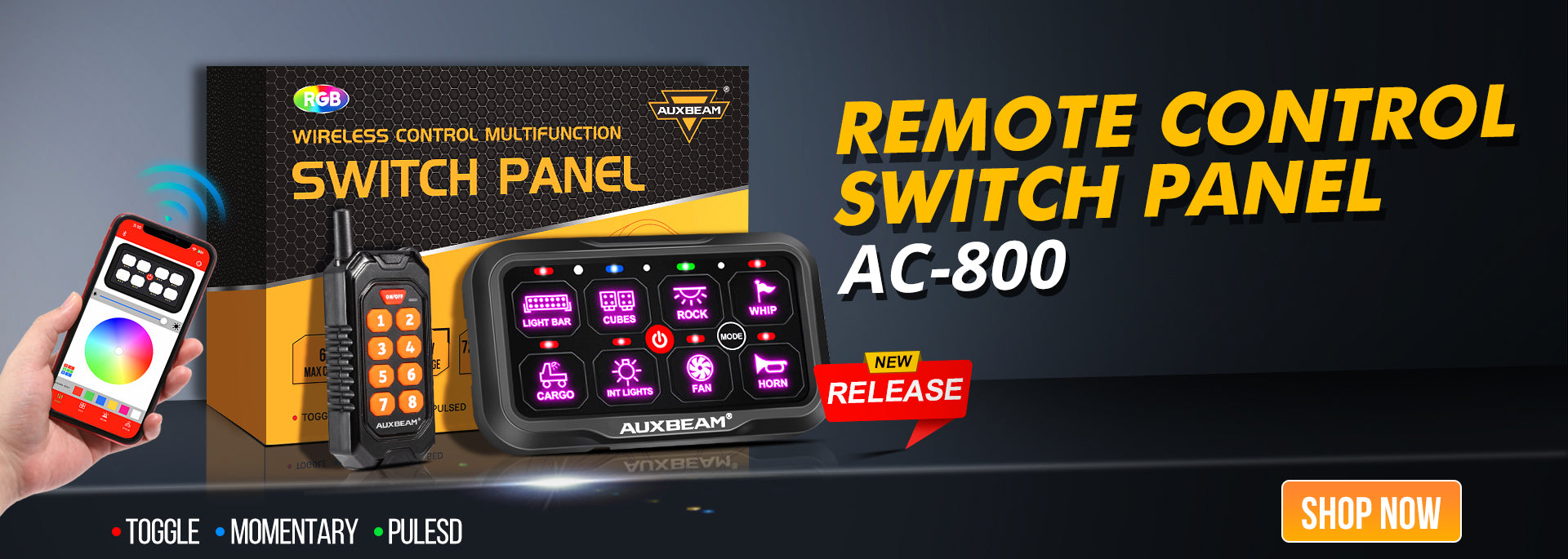 Auxbeam® LED Headlight Bulbs, Off Road Lights, Switch Panel