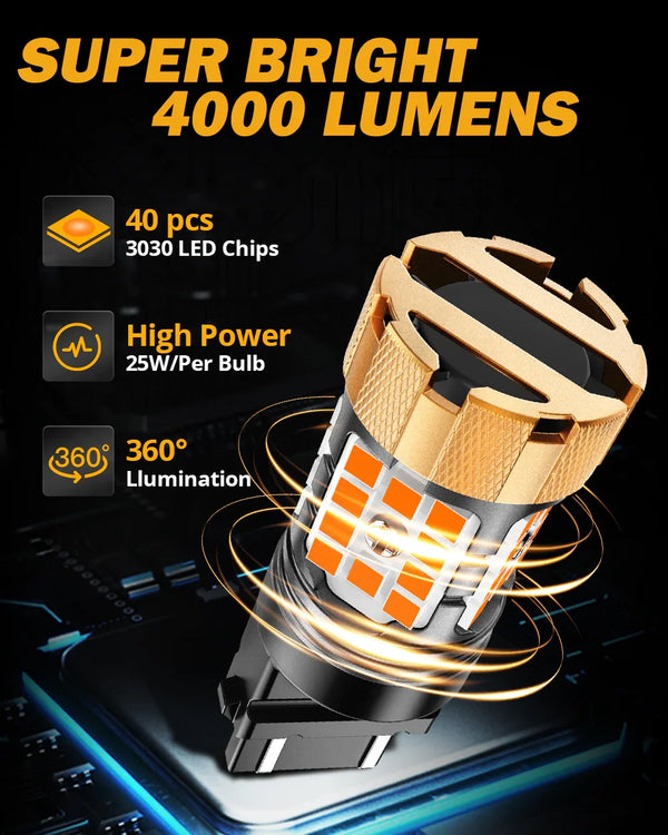3157 US-CK LED Turn Signal Light Rear/Front, Side Maker Light Bulbs 50W ...