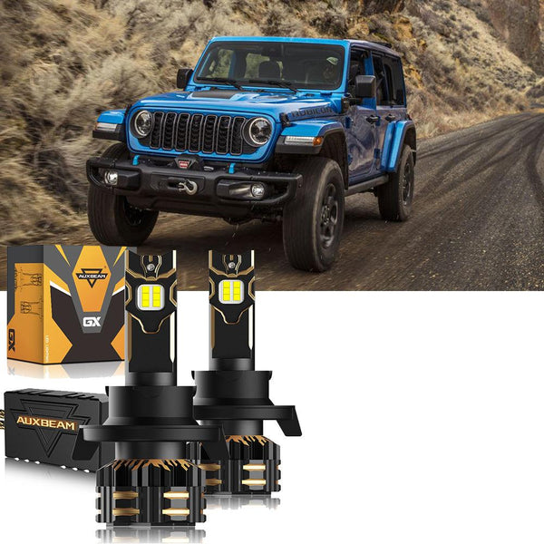 Auxbeam For 2018 Jeep Wrangler Jk Led Headlight Bulbs Replacement