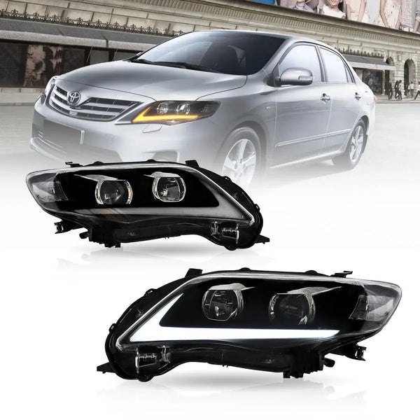 2011 2012 2013 Toyota Corolla 10th Gen (E140 Wide-Body) Facelift LED ...