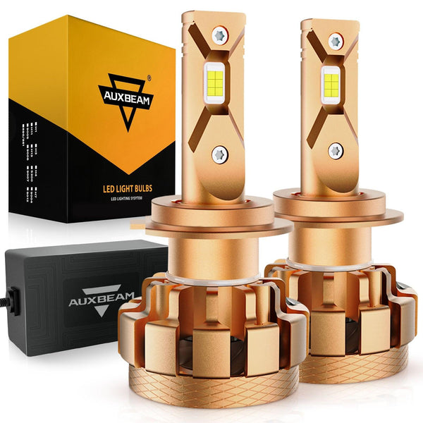 Auxbeam® h7 18000LM F-16 Plus Series led headlights bulb, Best H7 led bulb