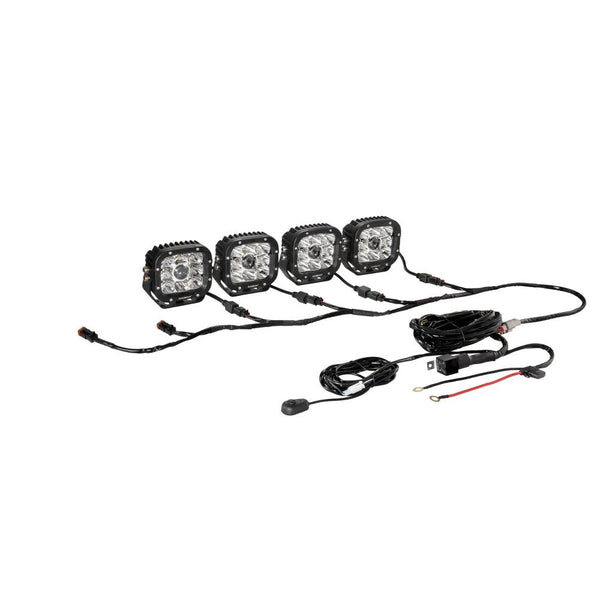 6-LED Pod Light Power Wiring Harness Kit with 2 PIN DT Plug