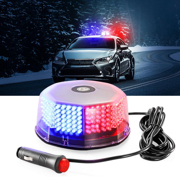 240 LED Emergency Warning Rotating Strobe Beacon Light with Magnetic B
