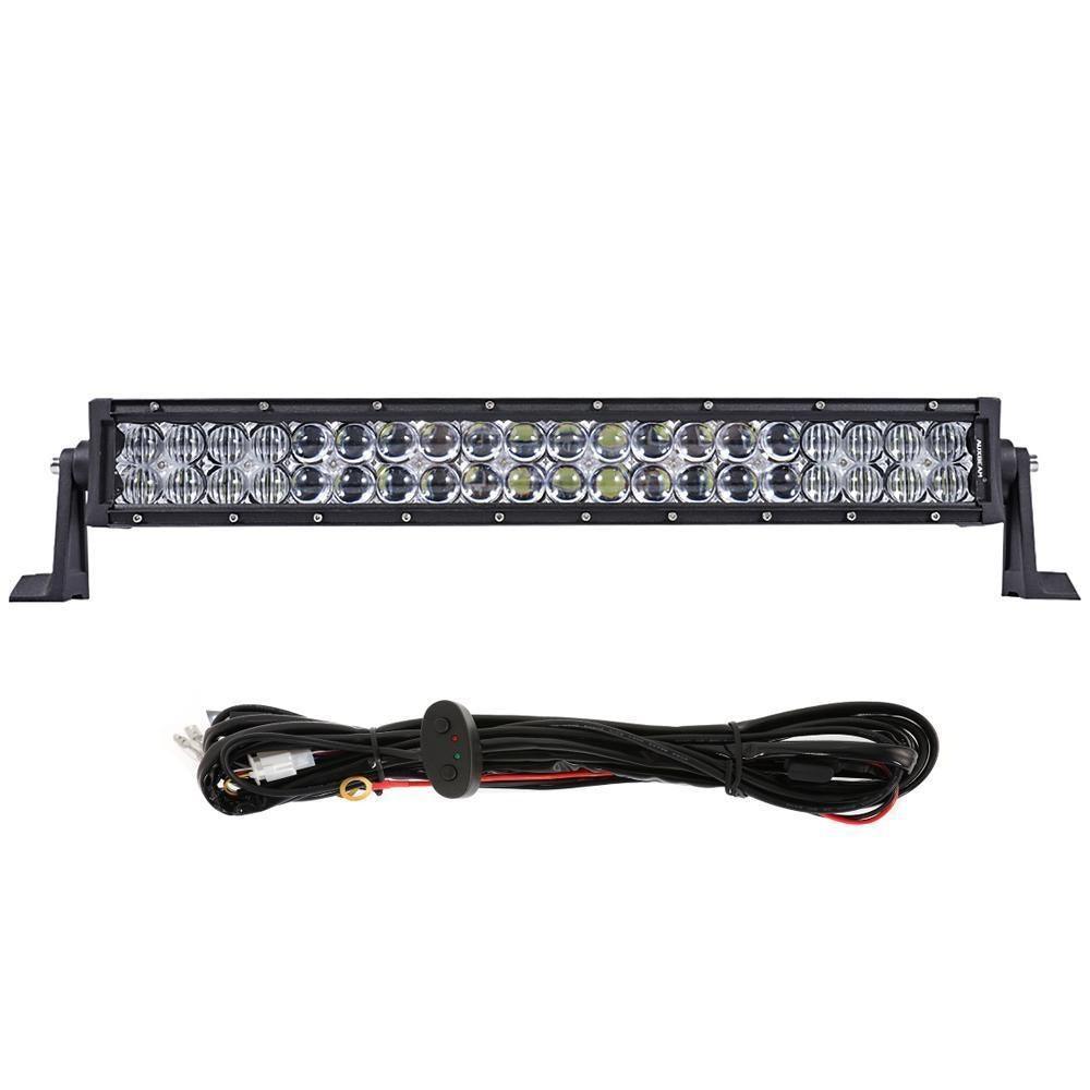 22 inch 5D Series Straight/Curved Combo Beam Double Row LED Light Bar ...