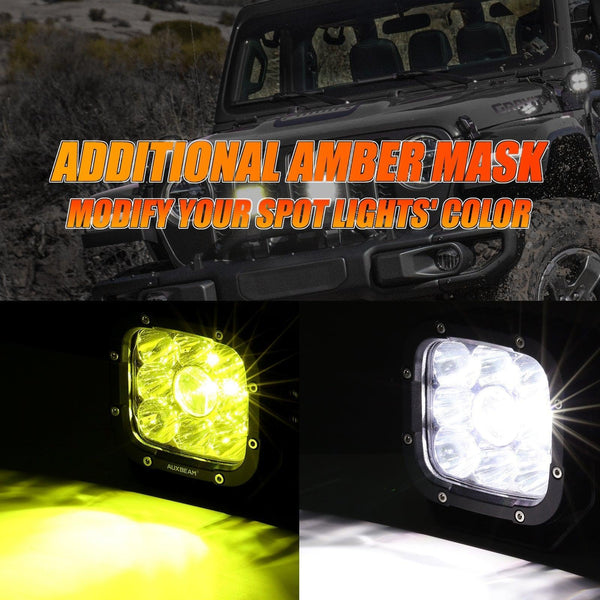 Toyota Tacoma 5 Inch 110W White/Amber Spot Light LED Driving Lights ...