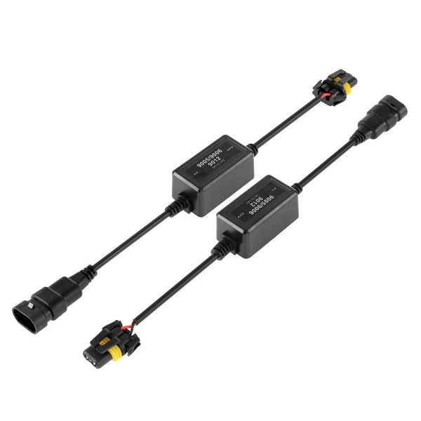 9012/HIR2 Anti Flicker Led Conversion Kit Error Free Wiring Harness Adapter
